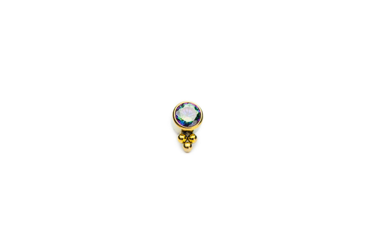Vermilion Crystal Dew Titanium Stud – Luvnroll®