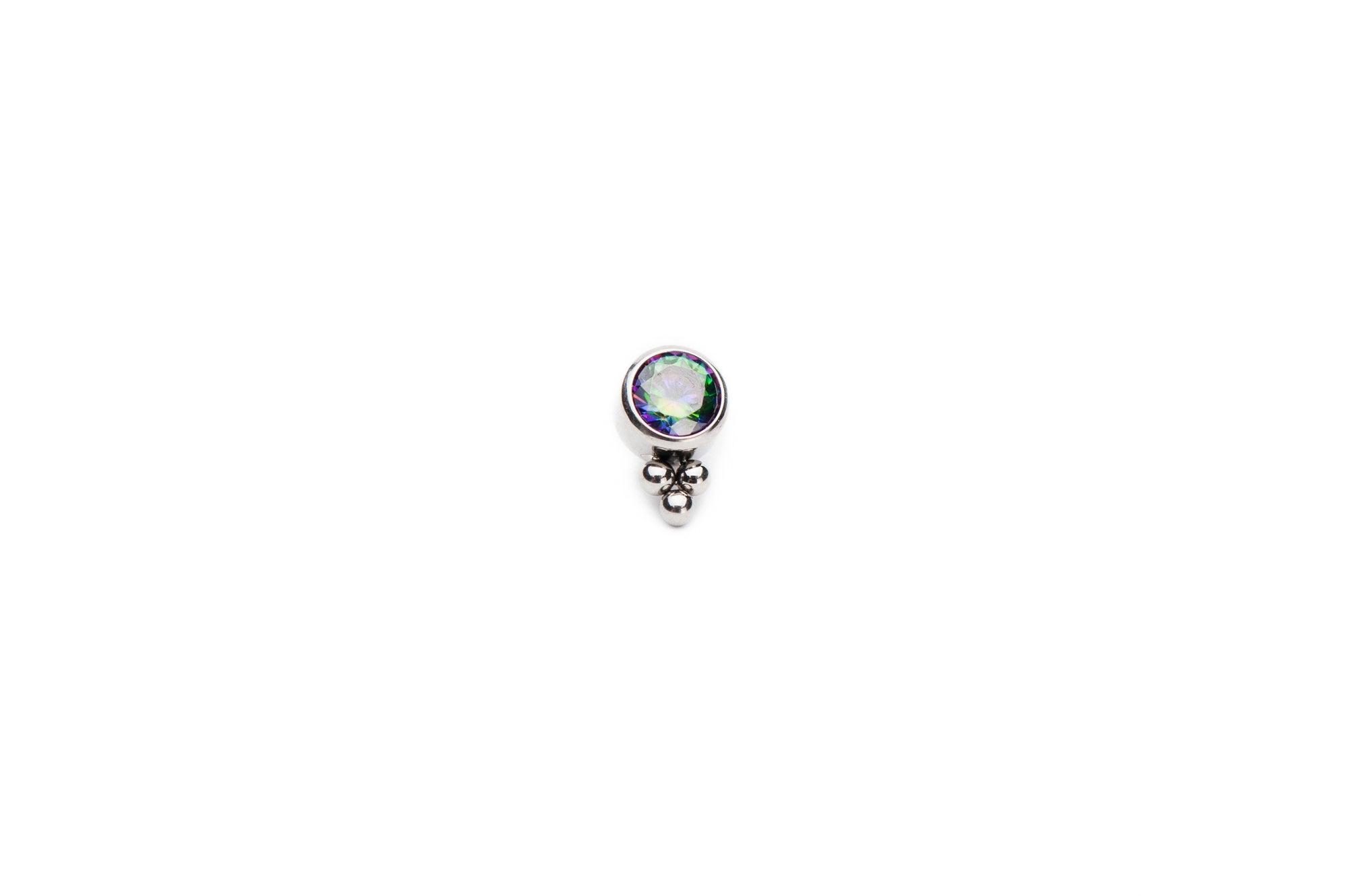 Vermilion Crystal Dew Titanium Stud – Luvnroll®